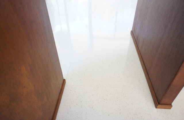 eichler flooring: solid vinyl tile - Dear House I Love You